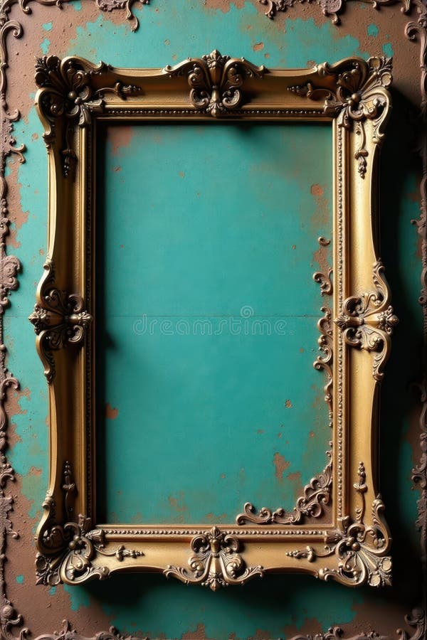 Faded Color Photo in Ornate Frame, Nostalgic Feel, Stylish, Classic ...
