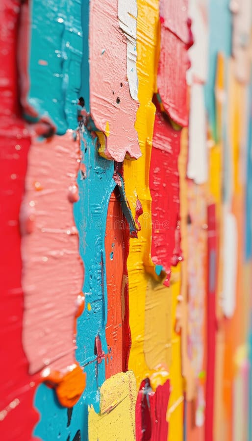Faded Colorful Wall Texture Abstract Art Studio Background with Bokeh ...