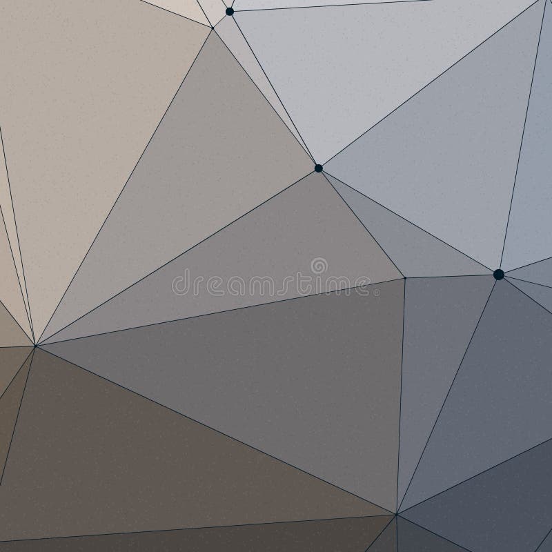 Faded Denim Color Abstract Color Low-Polygones Generative Art ...