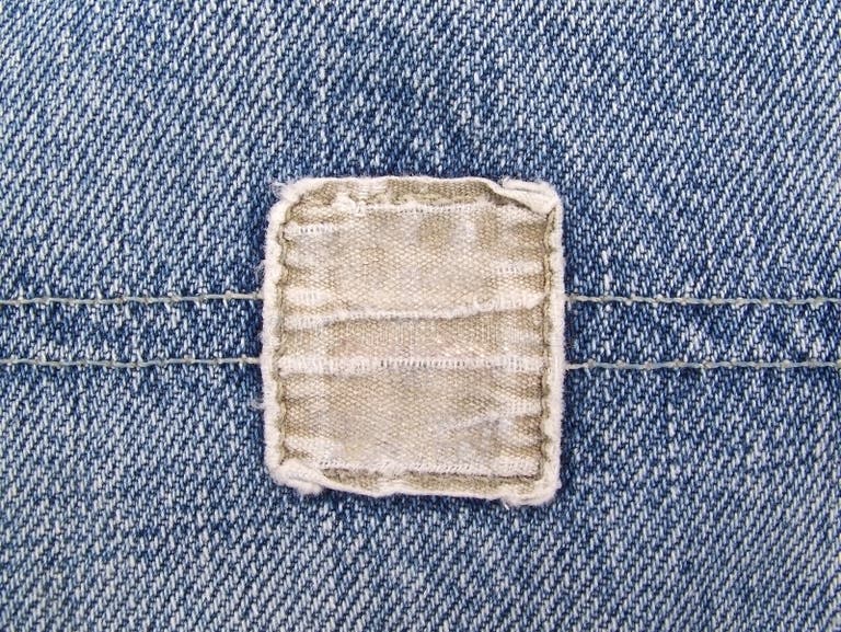 Faded Denim Pocket stock image. Image of blank, fade, denim - 3466497