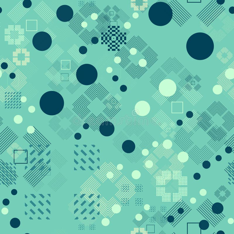 Faded Geometric Seamless Pattern Stock Vector - Illustration of ...
