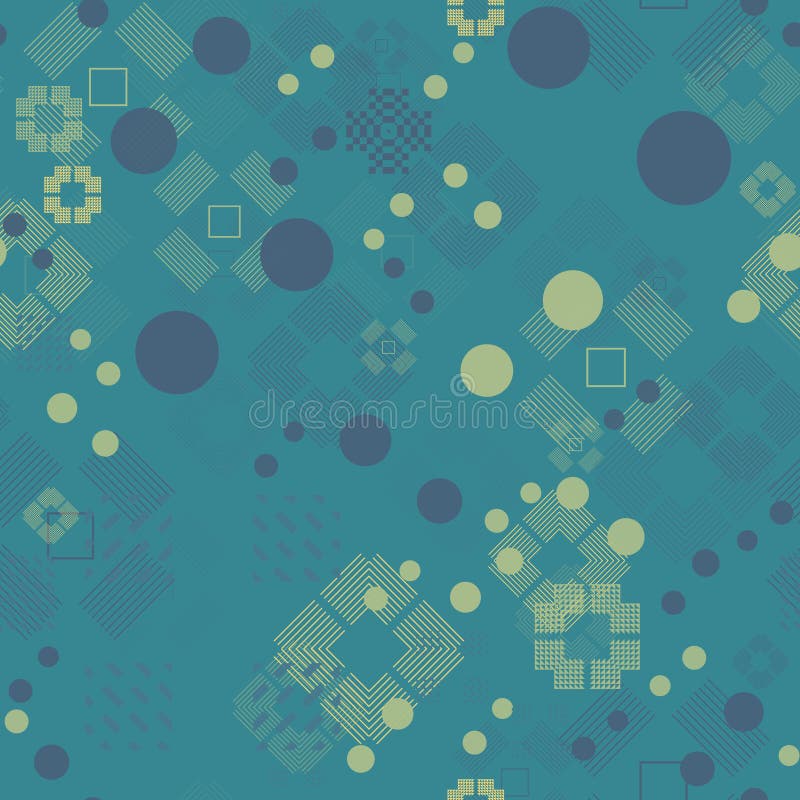 Faded Geometric Seamless Pattern Stock Vector - Illustration of design ...