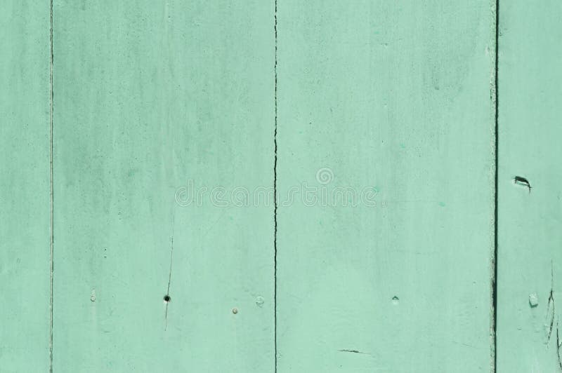 Faded Green or Blue Wooden Background with Some Cracked Spots and ...