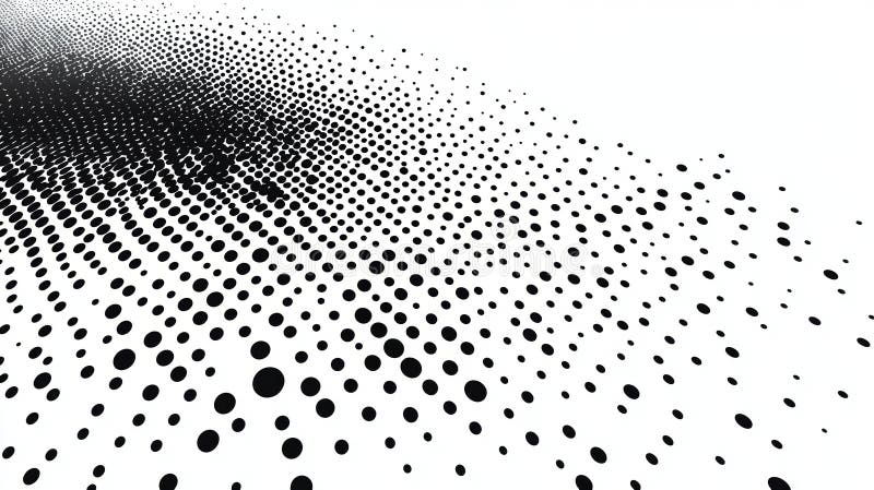 A Faded Grunge-inspired Halftone Gradient Texture, Created from a ...