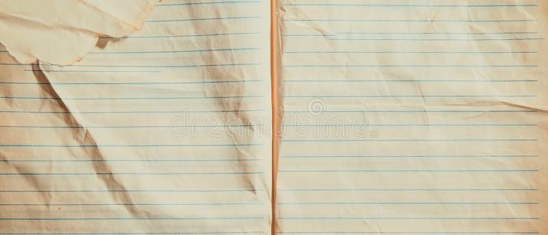 Faded Lined Paper Background Vintage Style Messages Notes Stock Photos ...