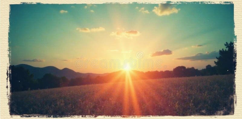 Faded Polaroid Photo, Edges Taped, Nostalgic Feel, Texture, Blurry ...