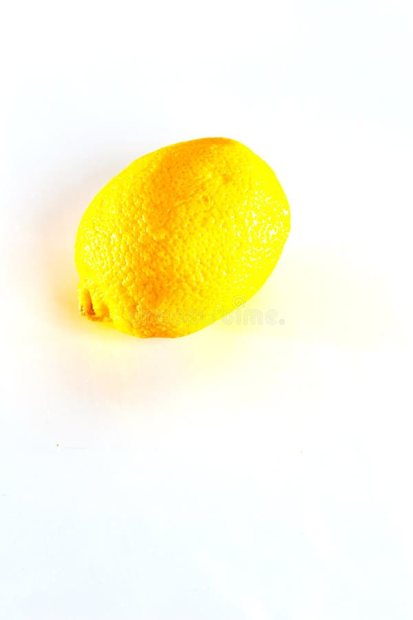 Faded Stale Lemon on a White Background Close Up Stock Photo - Image of ...