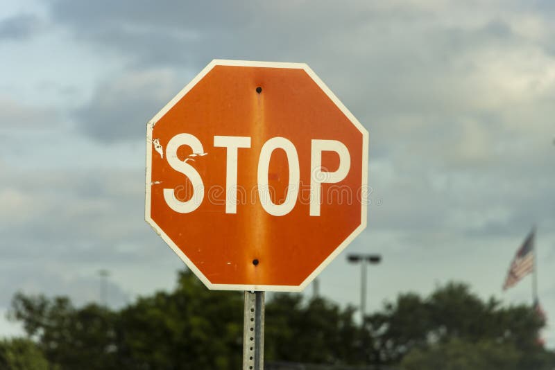 Faded Stop Sign stock image. Image of paint, exterior - 230219665