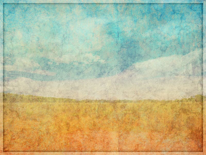 Faded Textured Abstract Landscape Background Stock Illustration ...