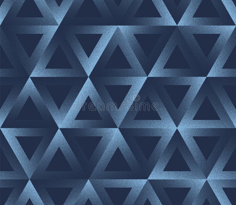 Faded Triangles Grid Seamless Pattern Trend Vector Blue Abstract ...