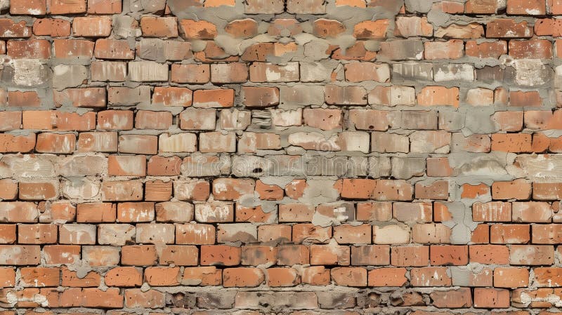 Faded Vintage Brick Wall Texture Background Stock Illustration ...