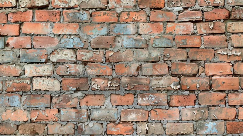 Faded Vintage Brick Wall Texture Background Stock Illustration ...