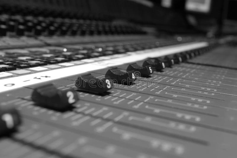 Faders 01 stock image. Image of studio, desk, broadcast - 585125