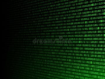Fading Binary Background stock illustration. Illustration of number ...