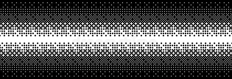 Fading Bitmap Gradient Texture. Black and White Dither Pattern ...