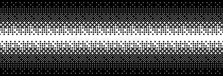Fading Bitmap Gradient Texture. Black and White Dither Pattern ...