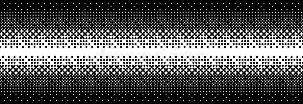 Fading Bitmap Gradient Texture. Black and White Dither Pattern ...