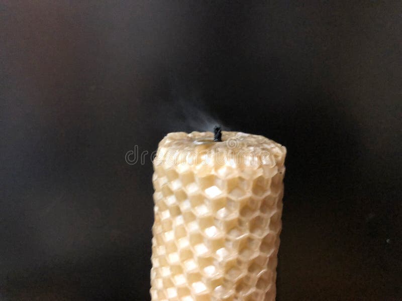 Fading Candle Smoke on a Black Background Stock Image - Image of candle ...
