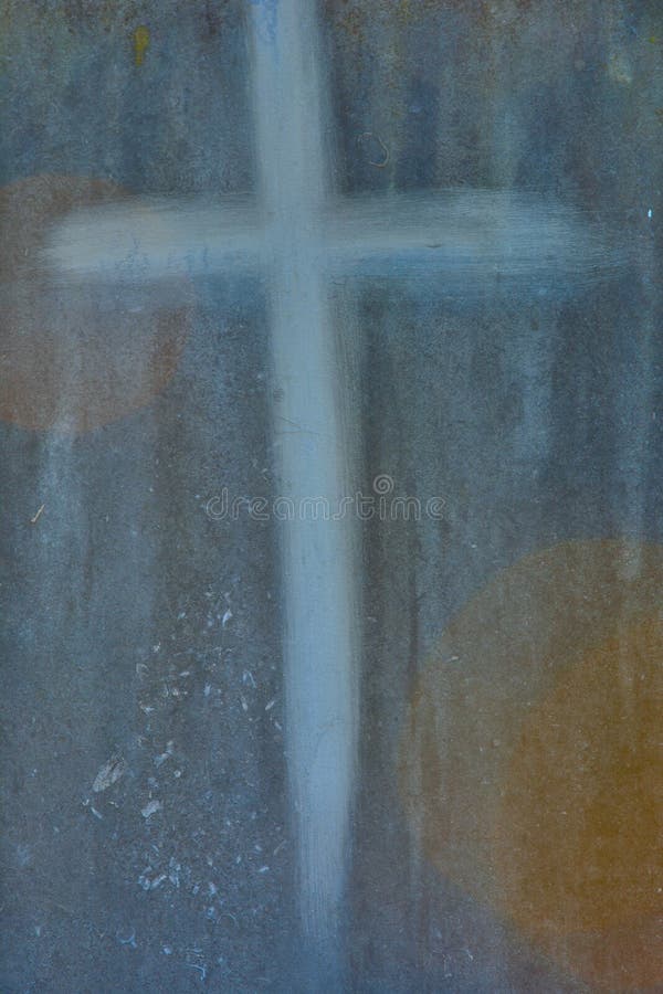 Fading Cross on a Marble Stone Stock Image - Image of cross, symbol ...