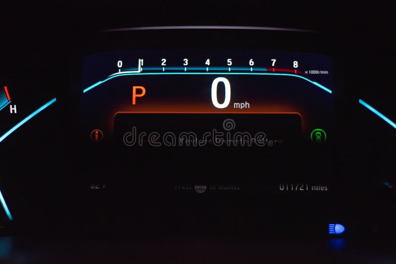Fading Dashboard Indicator of Remote Battery Low Warning Message ...
