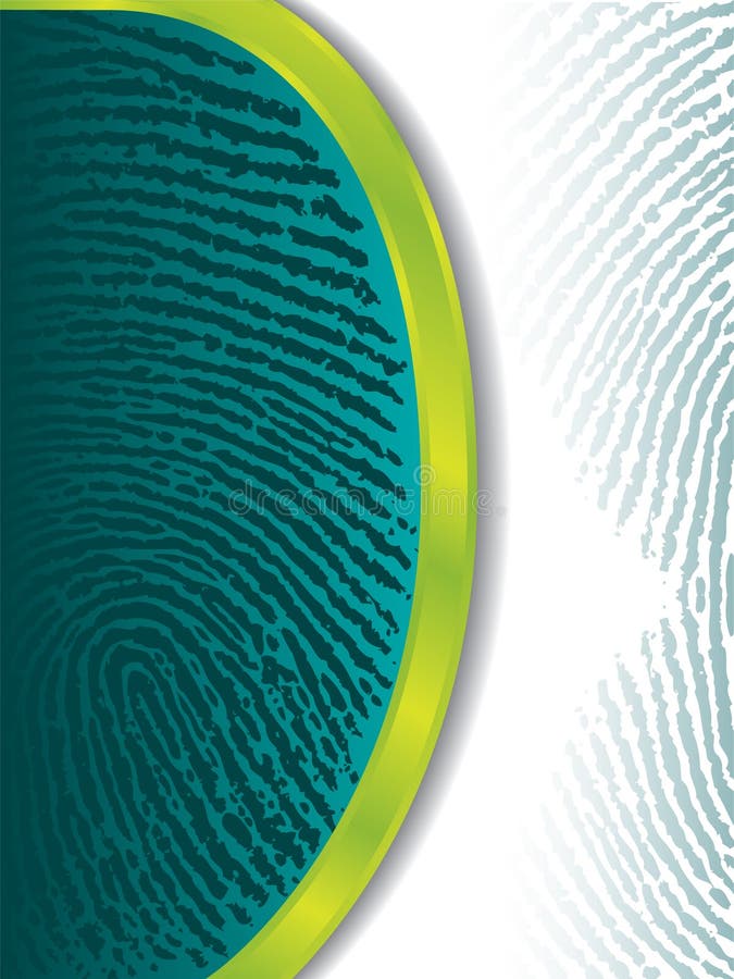 Fingerprint Brochure Design Stock Vector - Illustration of letterhead ...