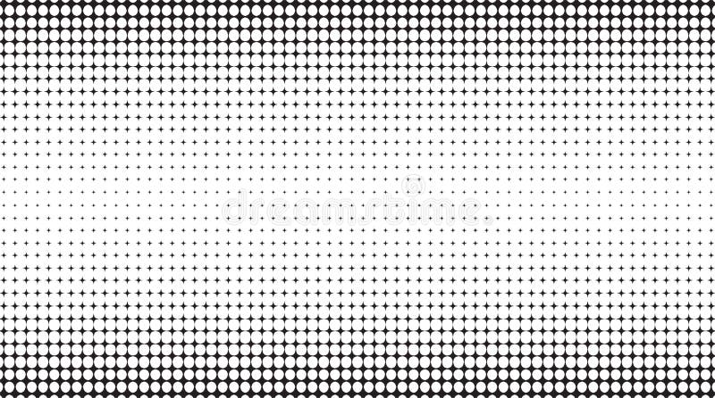 Fading Halftone Star Pattern Texture Background Stock Illustration ...