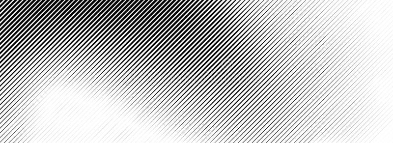 Fading Line Halftone Gradient Texture. Black Diagonal Stripe Gradation ...