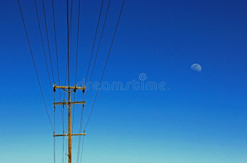 Electricity Wires and Poles Stock Image - Image of poles, passing ...