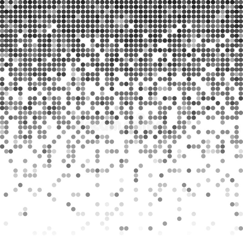 Fading Pixel Greyscale Backdrop Stock Vector - Illustration of pattern ...
