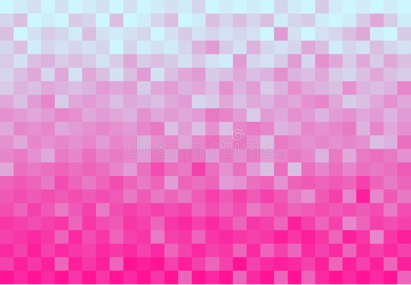 Fading Pixel Pattern. Pink Gradient Mosaic Background. Vector ...