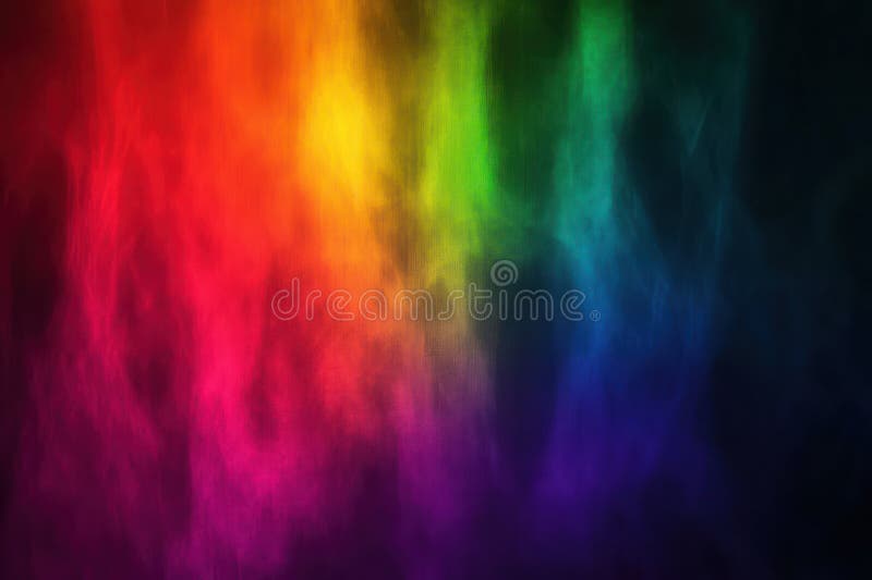 Fading Rainbow Gradient into Black with Texture Stock Photo - Image of ...