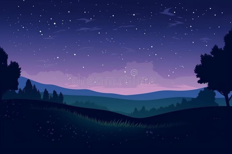 Starry Night: a Celestial View of the Milky Way Galaxy Stock ...