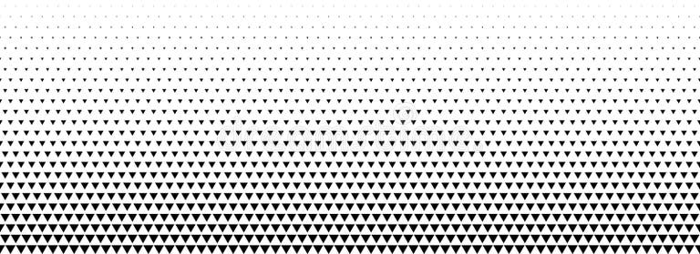 Fading Triangle Halftone Gradient Texture. Black Abstract Geometric ...