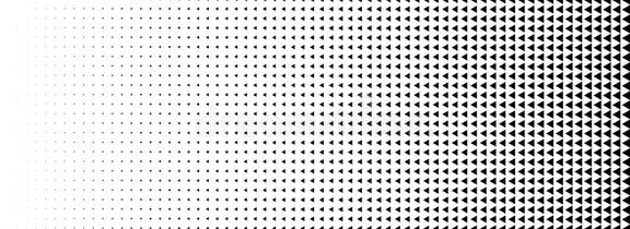 Fading Triangle Halftone Gradient Texture. Black and White Abstract ...