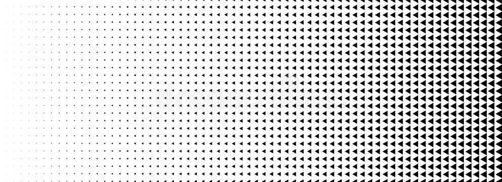 Fading Triangle Halftone Gradient Texture. Black and White Abstract ...