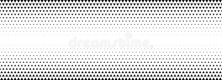 Fading Triangle Halftone Texture Gradient. Black and White Abstract ...