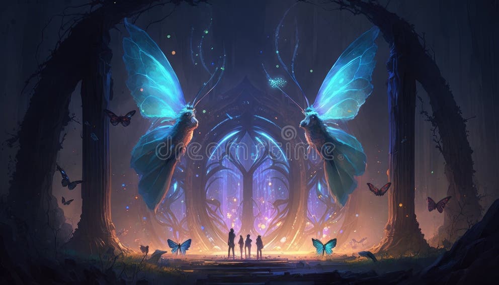 The Fae S Gateway To Enchantment. Generative AI Stock Image - Image of ...