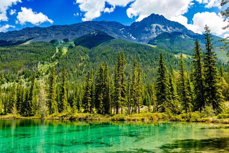 Faeder Lake Yoho National Park British Columbia Canada Stock Photo ...
