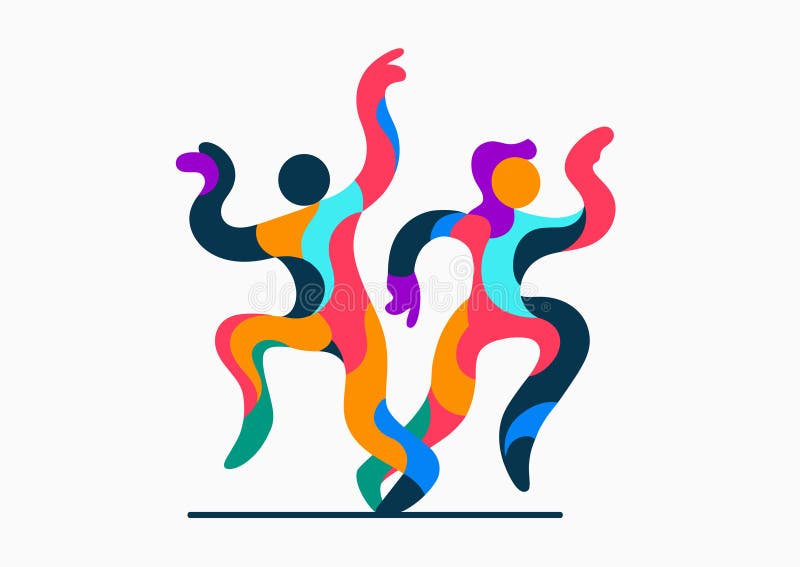 Faery and Expressive Dance Rock-n-roll. Graphic Illustration Stock ...