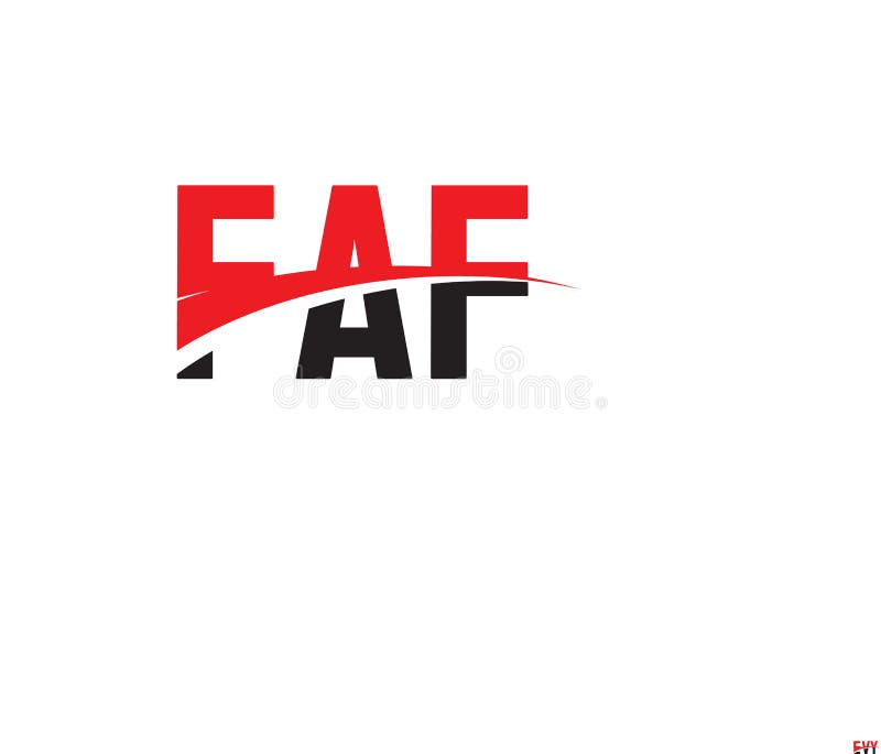 FAF Letter Initial Logo Design Vector Illustration Stock Vector ...
