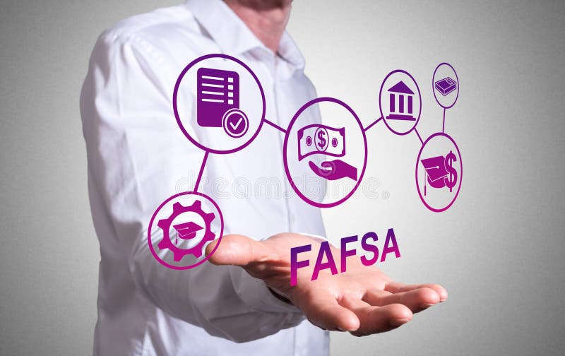 Fafsa Concept Above a Human Hand Stock Photo - Image of federal ...