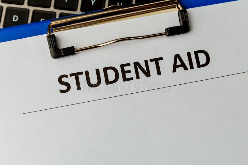 Fafsa. Student Aid Application Form on the Tablet. Stock Image - Image ...