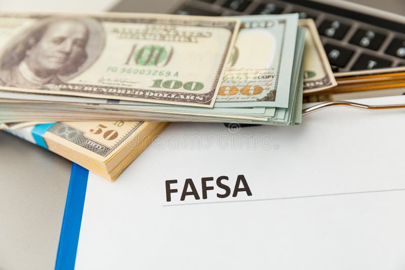 Fafsa. Student Aid Application Form on the Tablet. Stock Photo - Image ...