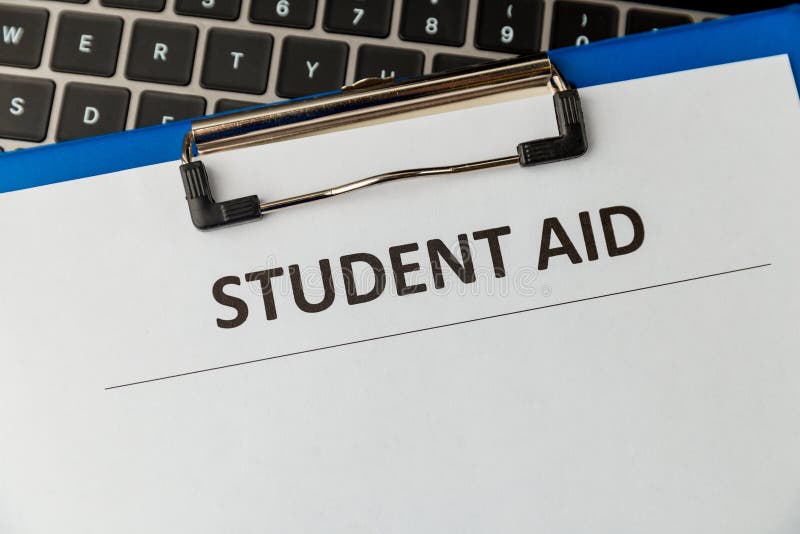 Fafsa. Student Aid Application Form on the Tablet. Stock Photo - Image ...