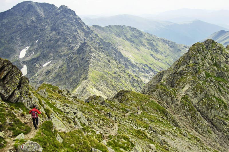 Fagaras Mountains stock photo. Image of tourism, sinuous - 33132910