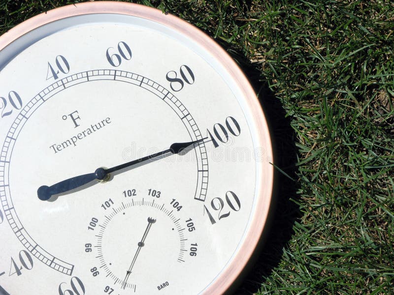 100 degrees. stock photo. Image of brown, heat, number - 2376344