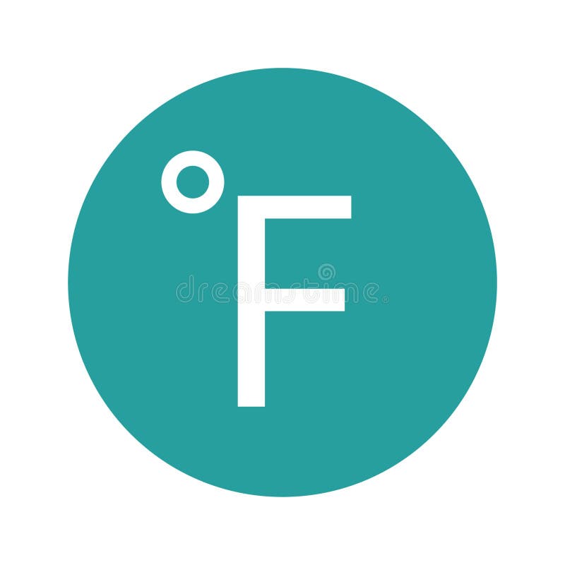 Fahrenheit Icon. Vector Illustration Decorative Design Stock Vector ...