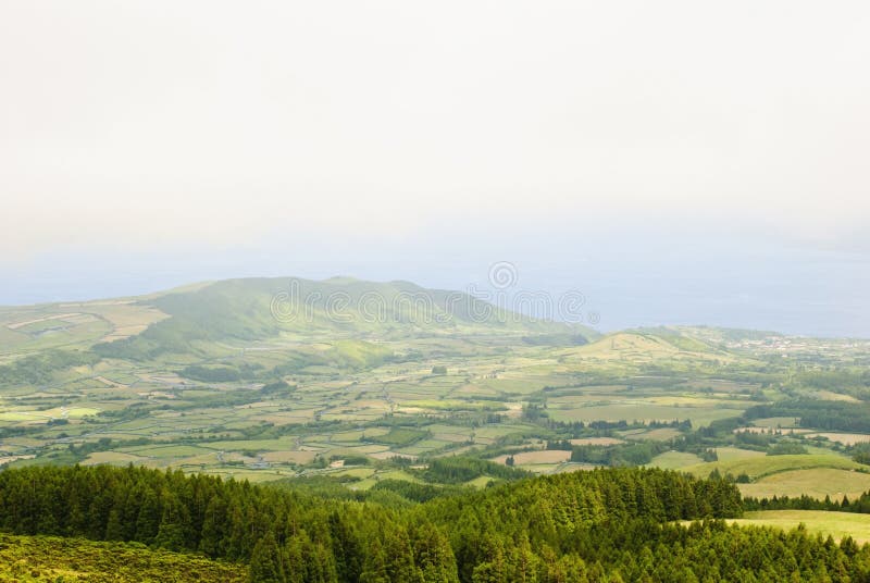 Faial, Azores stock image. Image of hedge, house, cliff - 25987637