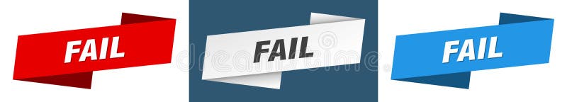 Fail Ribbon Stock Illustrations – 406 Fail Ribbon Stock Illustrations ...