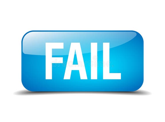 Fail button stock vector. Illustration of sign, vector - 119893748